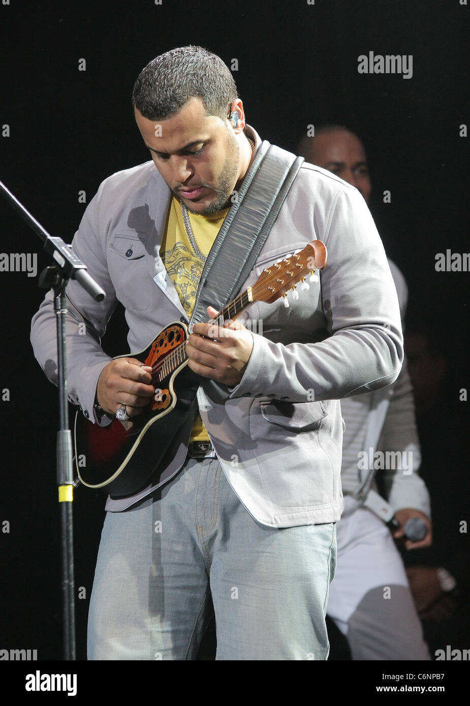 Lenny Santos of Aventura performs at Hard Rock Live at the Seminole ...