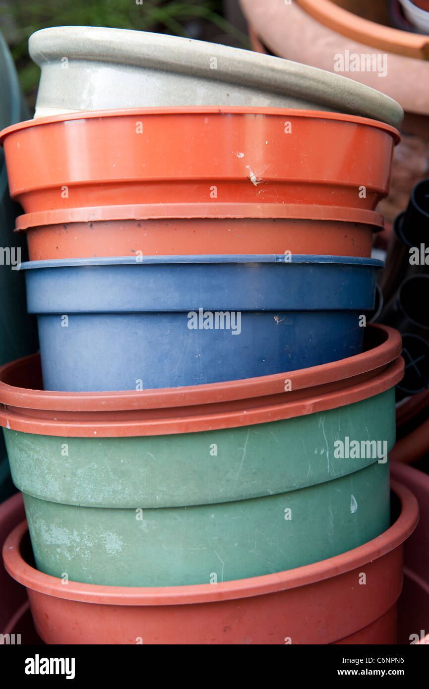 Stack of pots Stock Photo - Alamy