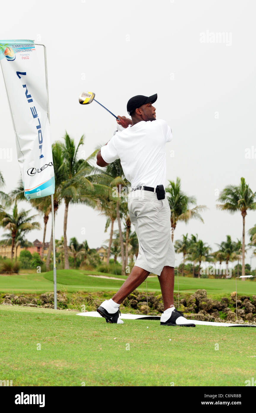 Dwyane Wade attends Summer Groove Golf Classic at the Doral Golf and ...