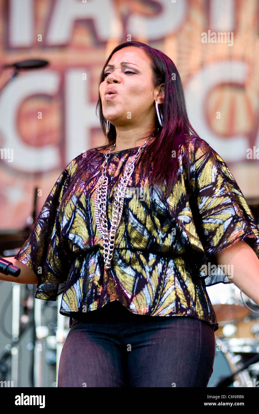Cheryl James, aka 'Salt' Salt-n-Pepa perform at the 30th Annual Taste ...