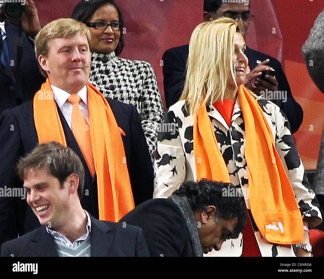 Prince Willem-Alexander and Princess Maxima enjoying the Semi Final ...