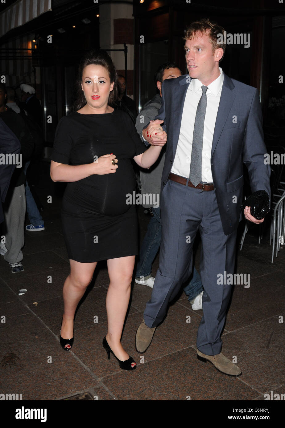 Natalie Cassidy with fiancÃ© Adam Cottrell UK film premiere of Karate ...