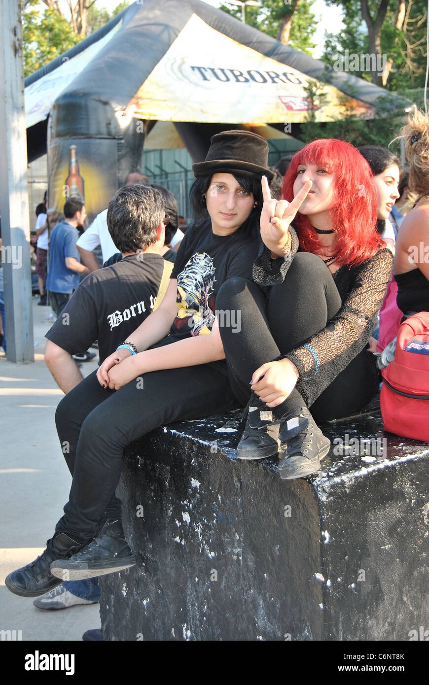 Atmosphere Unirock Open Air Festival - Day 2 Istanbul, Turkey - 03.07.10 Stock Photo - Alamy