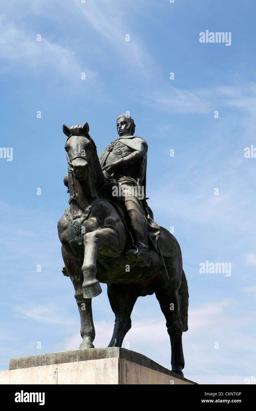 Monument to King Dom Joao VI the King of Portugal and Brazil in Foz do ...