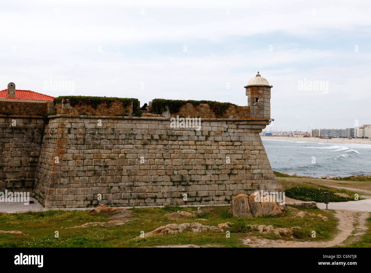 The Castelo do Queijo (meaning 'Cheese Castle') at Foz do Douro, Oporto ...