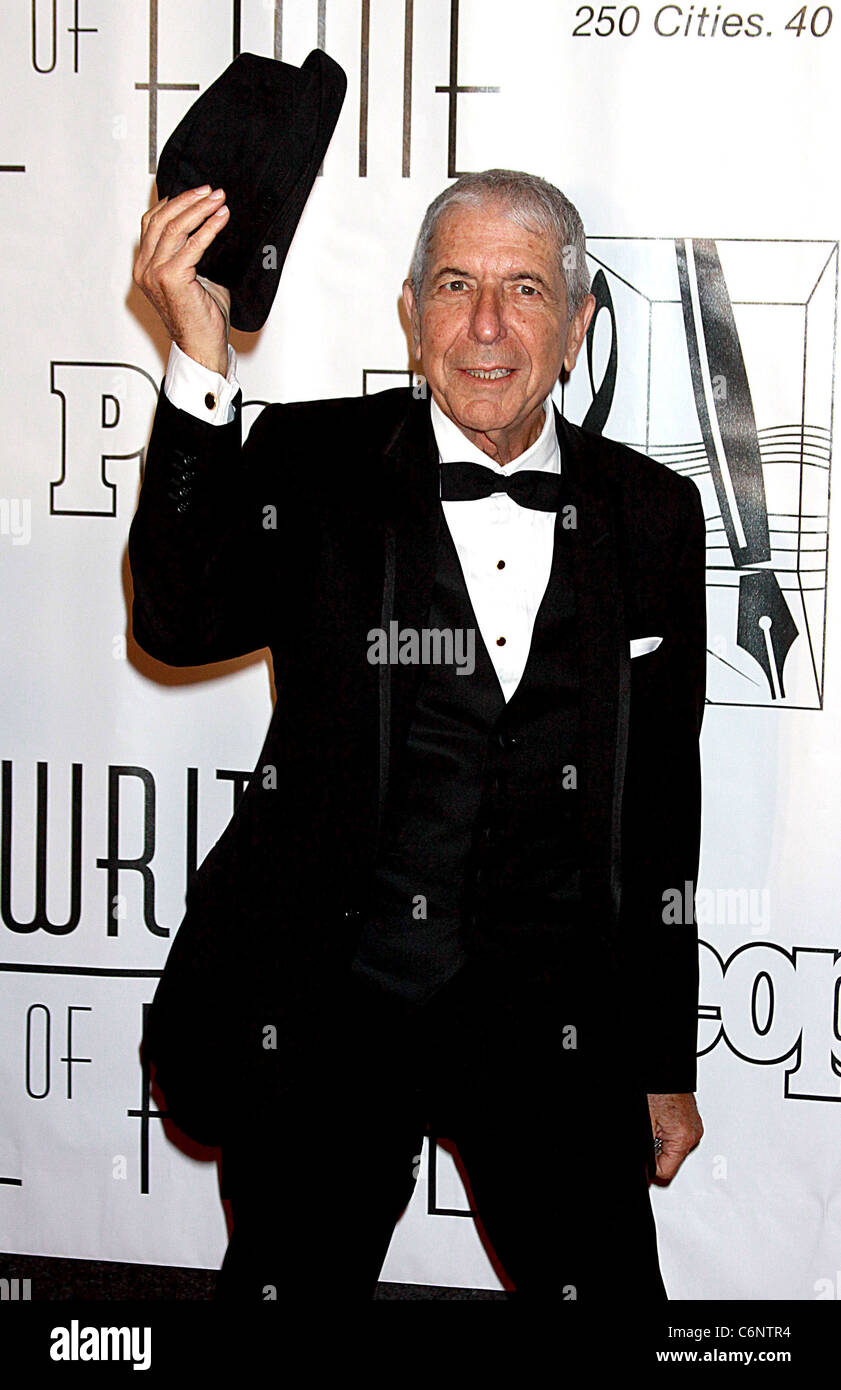 Leonard Cohen 2010 Songwriters Hall of Fame Awards - Arrivals at the ...