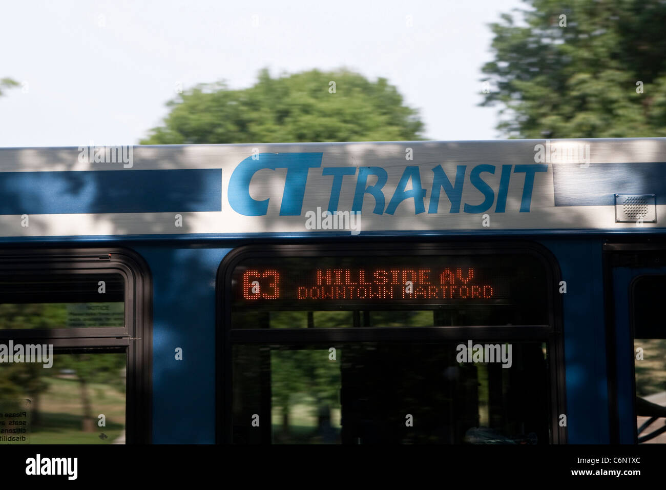 CT Transit bus is pictured in Hartford, Connecticut, Saturday August 6 ...