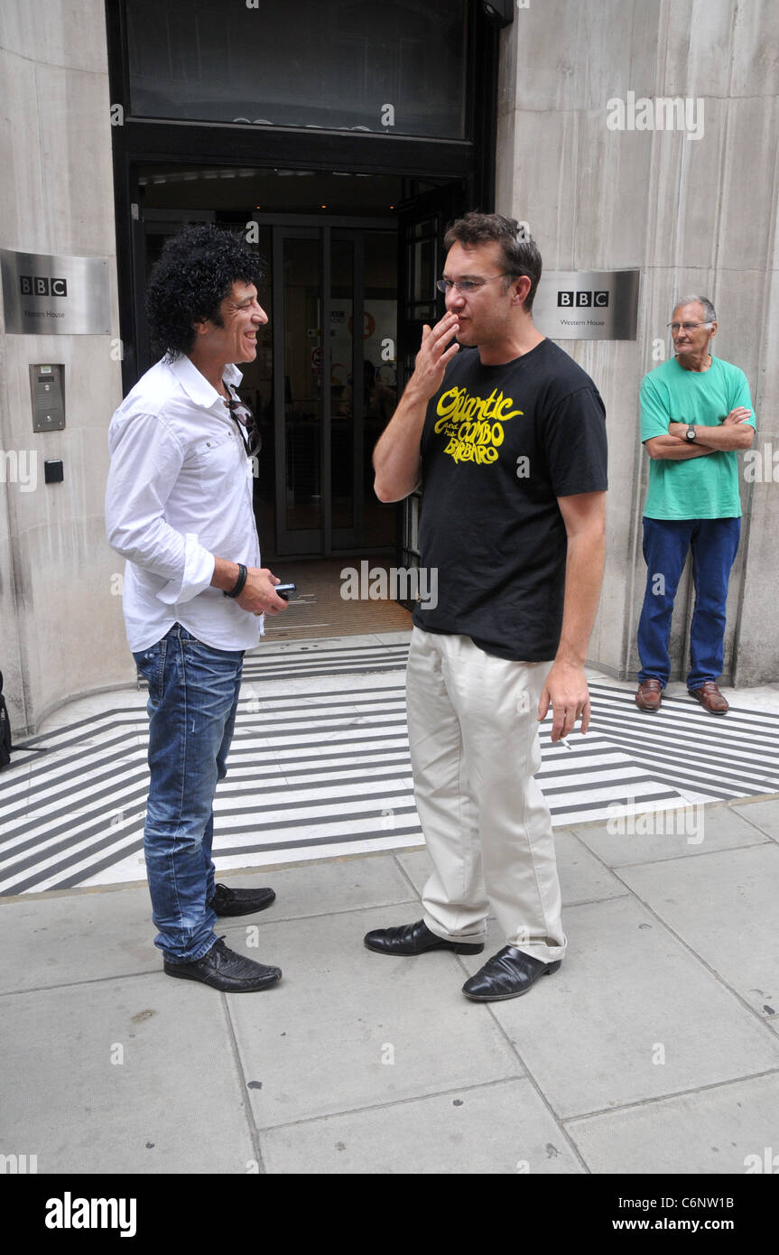 Mungo Jerry and Mark Lamarr Celebrities outside the Radio 2 studios London, England - 07.07.10 ...