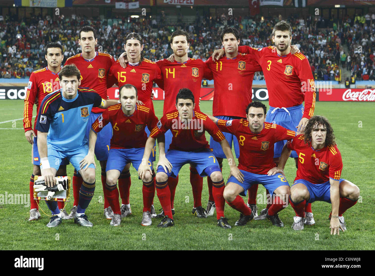 The Spanish team pose for a team photograph Before the 2010 FIFA World ...