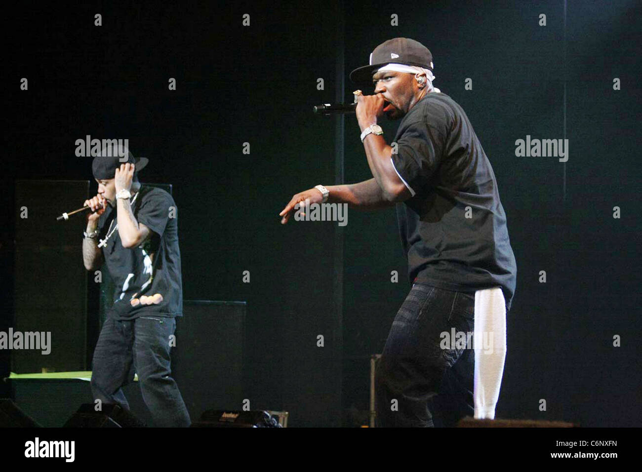 American rapper 50 Cent aka Curtis Jackson performing in Sau Paulo Sau ...