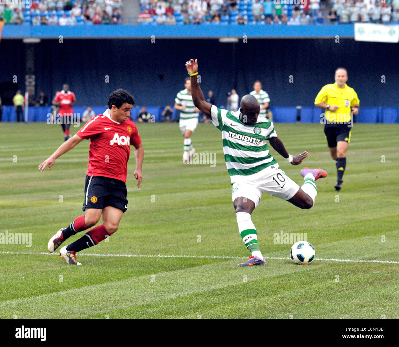 Rafael and Marc Fortune Manchester United vs Celtic FC pre-season ...