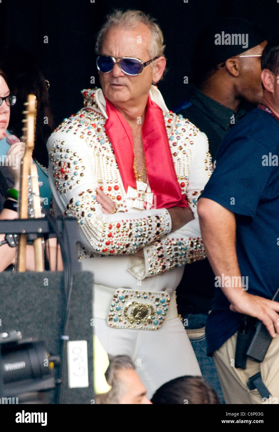 Bill Murray Crossroads Guitar Festival 2010 at Toyota Park llinois ...