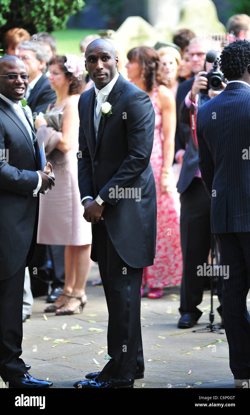 Sol Campbell The wedding of Sol Campbell and Fiona Barratt at St ...