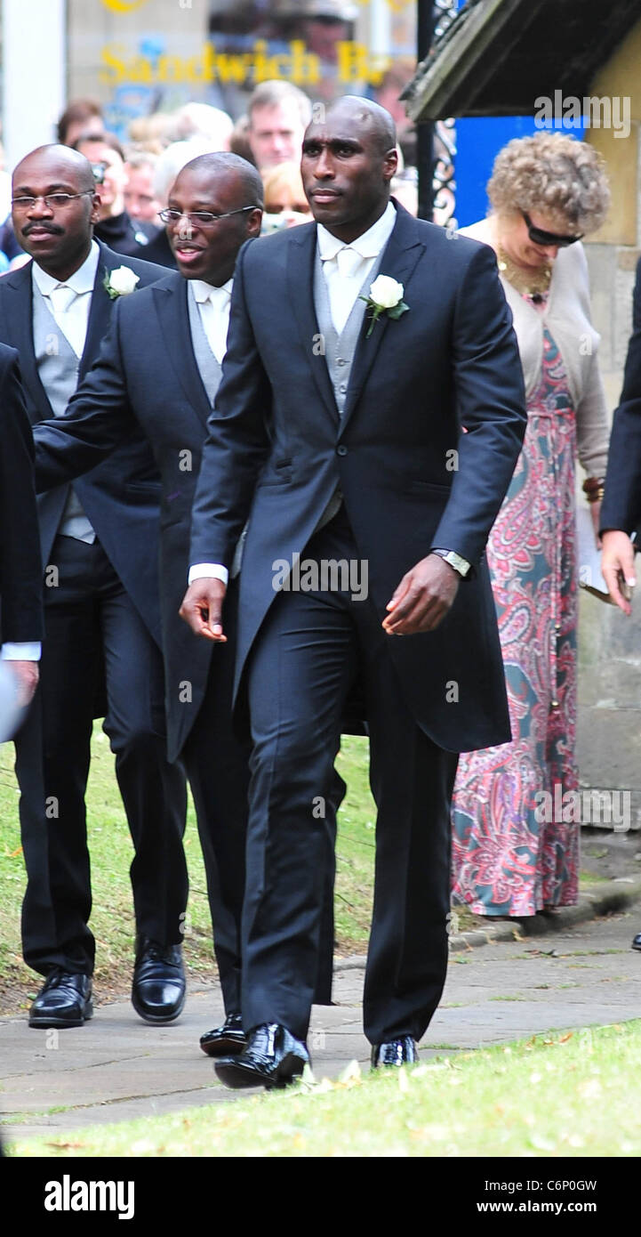 Sol Campbell The wedding of Sol Campbell and Fiona Barratt at St ...