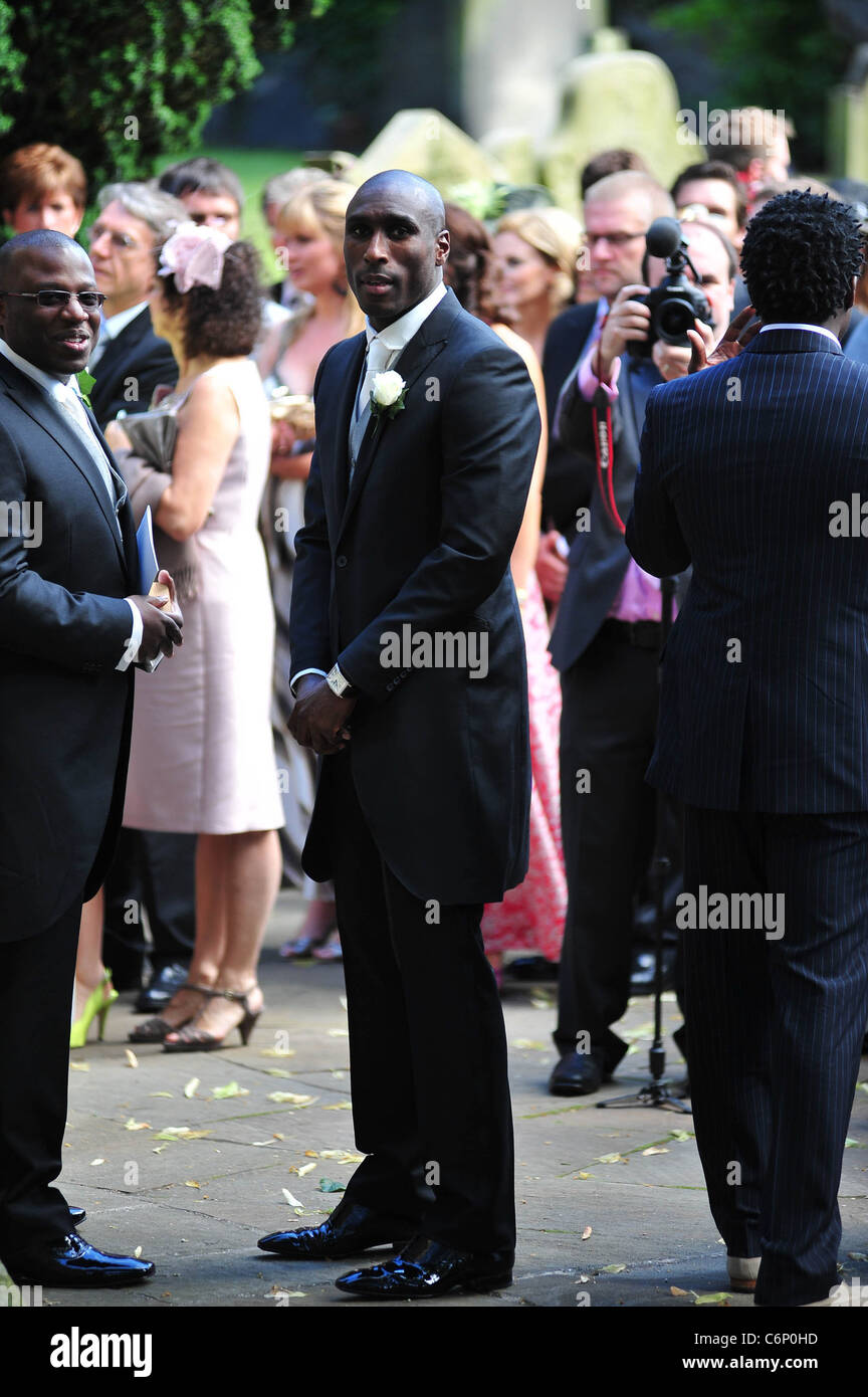 Sol Campbell The wedding of Sol Campbell and Fiona Barratt at St ...