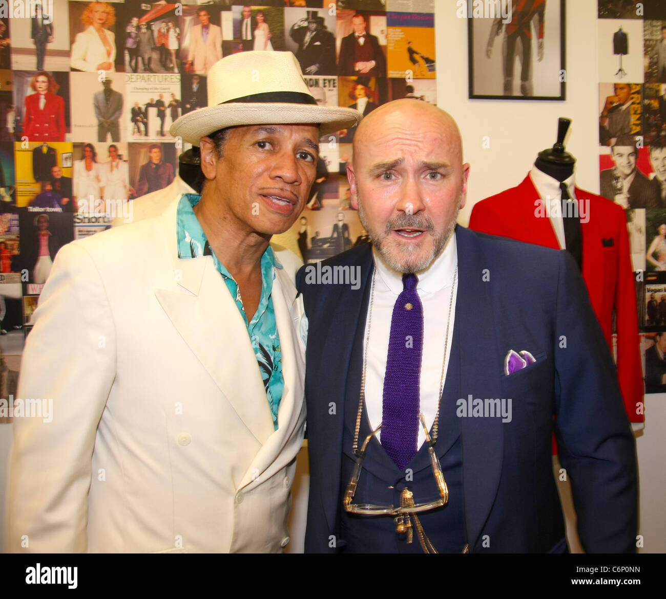 Kid Creole and Mark Powell Mark Powell shop opening launch on Marshall ...