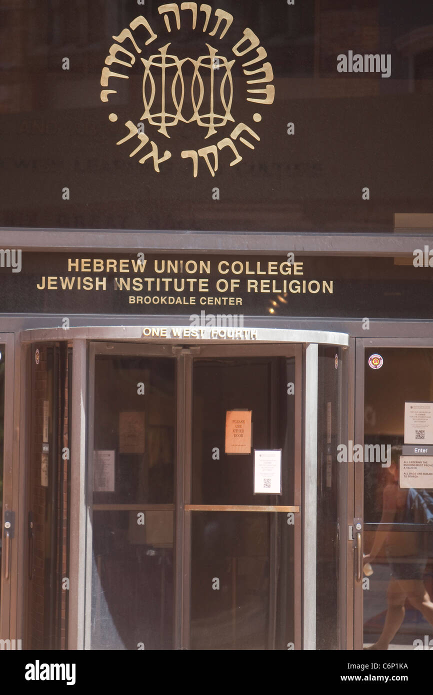 Hebrew union college Jewish institure of Religion in the New York City ...