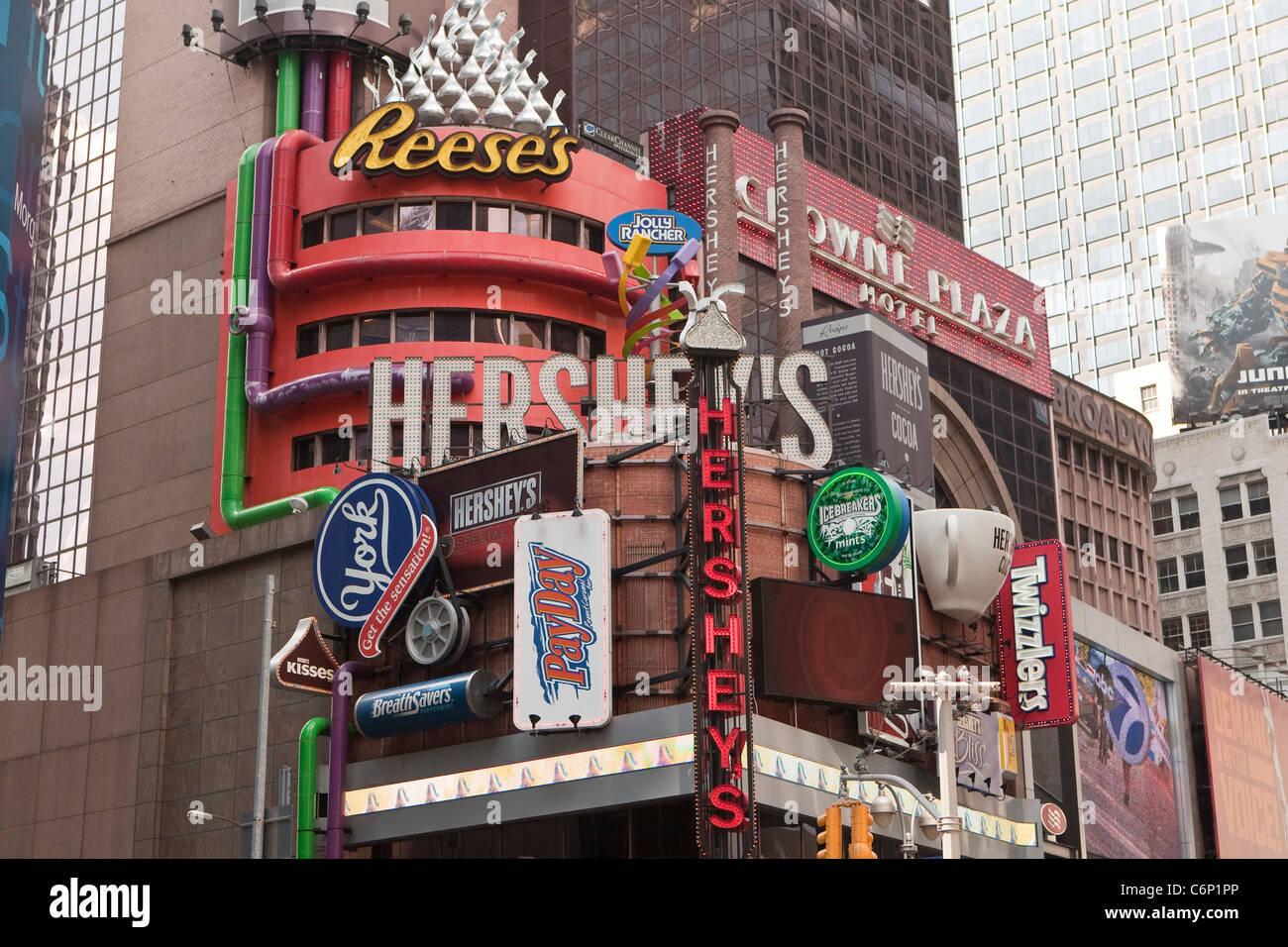 Hershey's Times Square Store is pictured New York City borough of ...