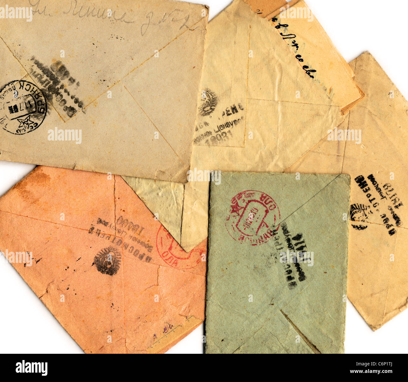 Letters from the evacuation in times of war Stock Photo - Alamy