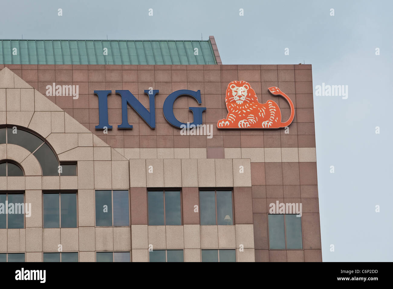 An ING Group office building is pictured in Hartford, Connecticut ...