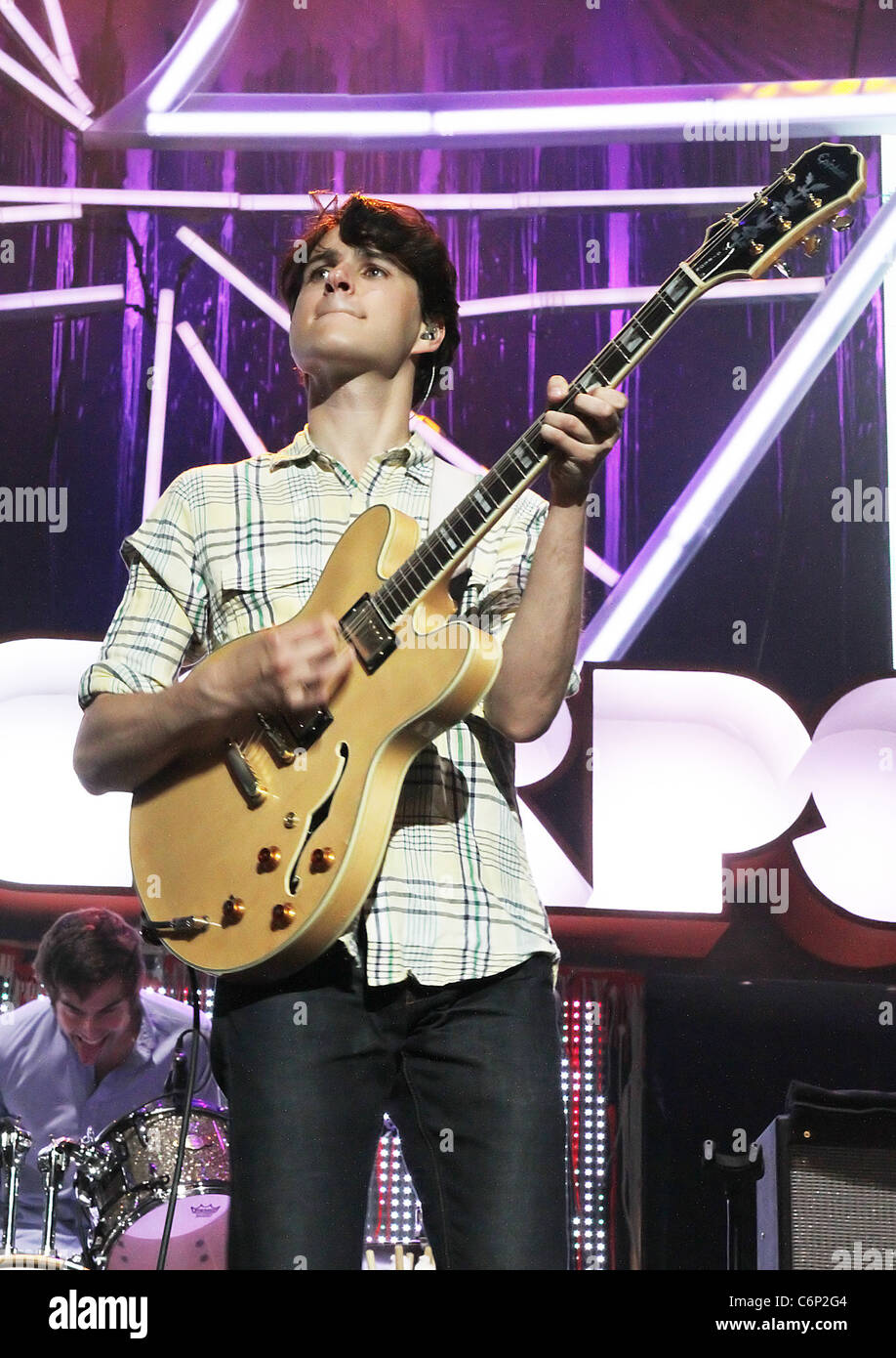 Vampire Weekend performing at Manchester Evening Apollo Theatre as part ...