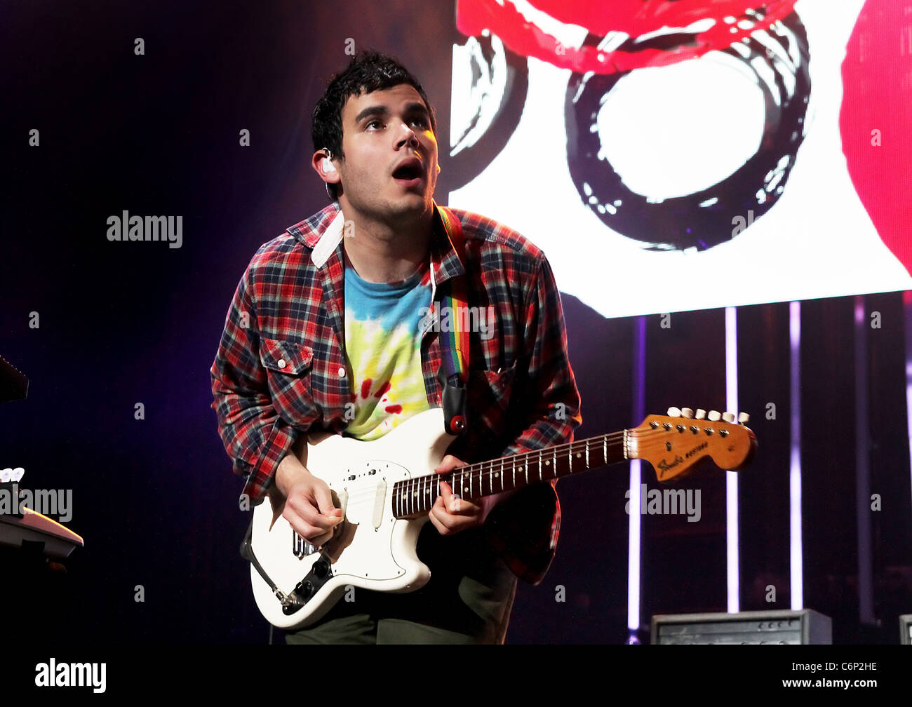 Vampire Weekend performing at Manchester Evening Apollo Theatre as part ...
