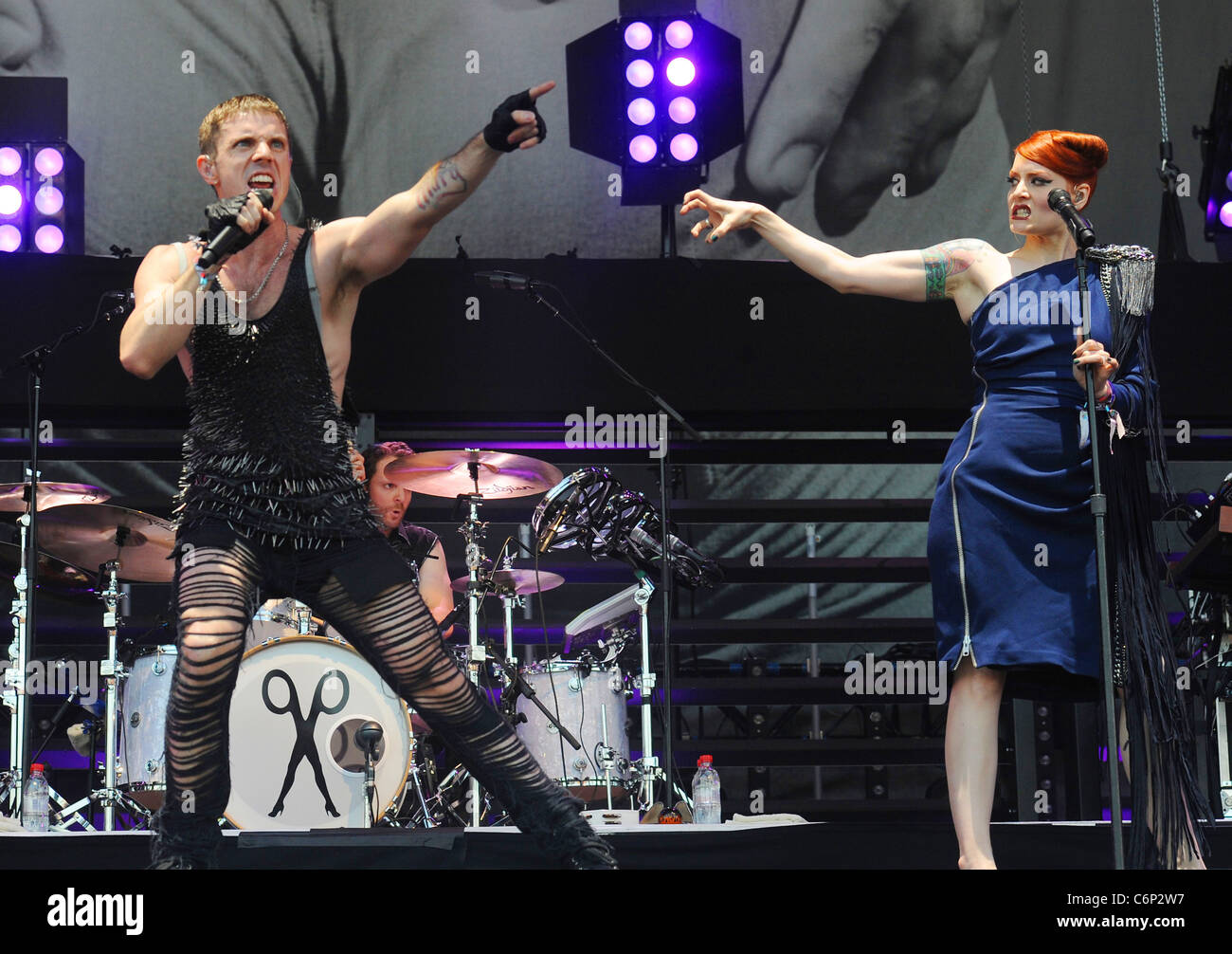 Jake Shears and Anna Matronic of the Scissor Sisters The 2010 ...