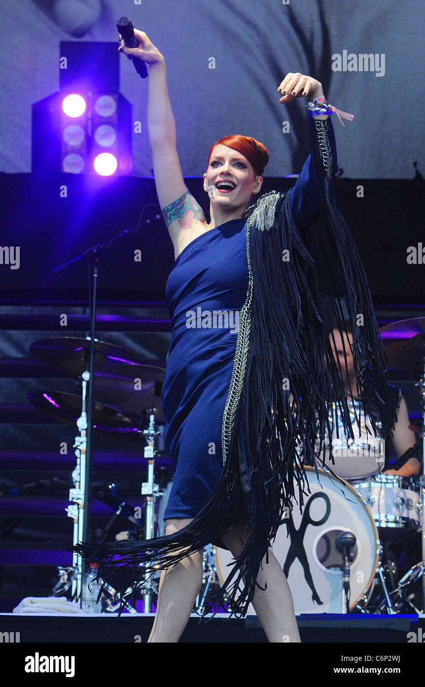 Anna Matronic of the Scissor Sisters The 2010 Glastonbury Music ...