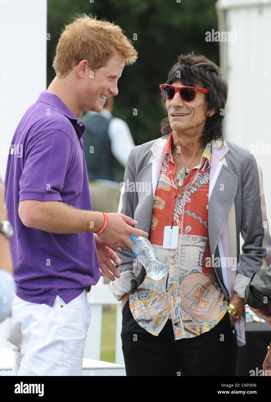 Prince Harry and Ronnie Wood during the Asprey World Class Cup at ...