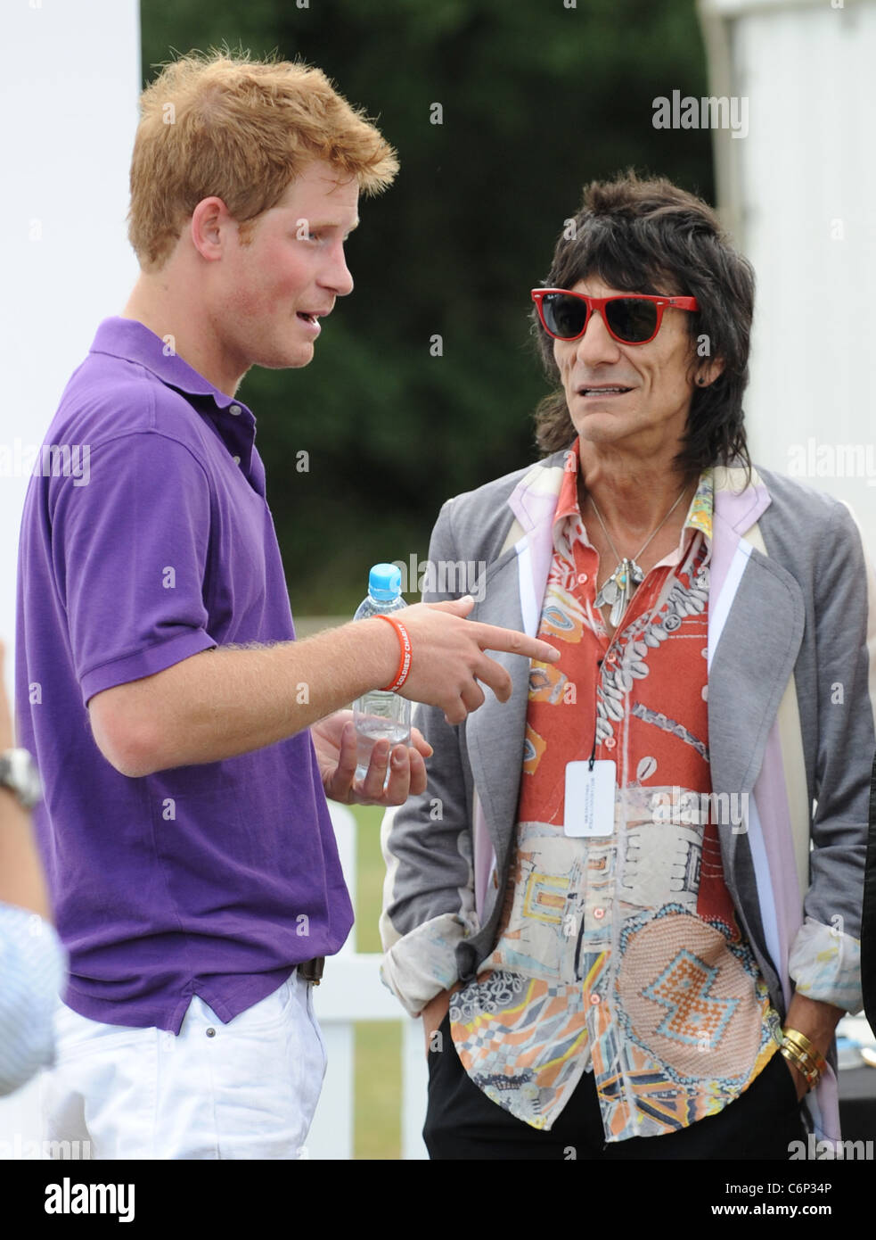 Prince Harry and Ronnie Wood during the Asprey World Class Cup at ...