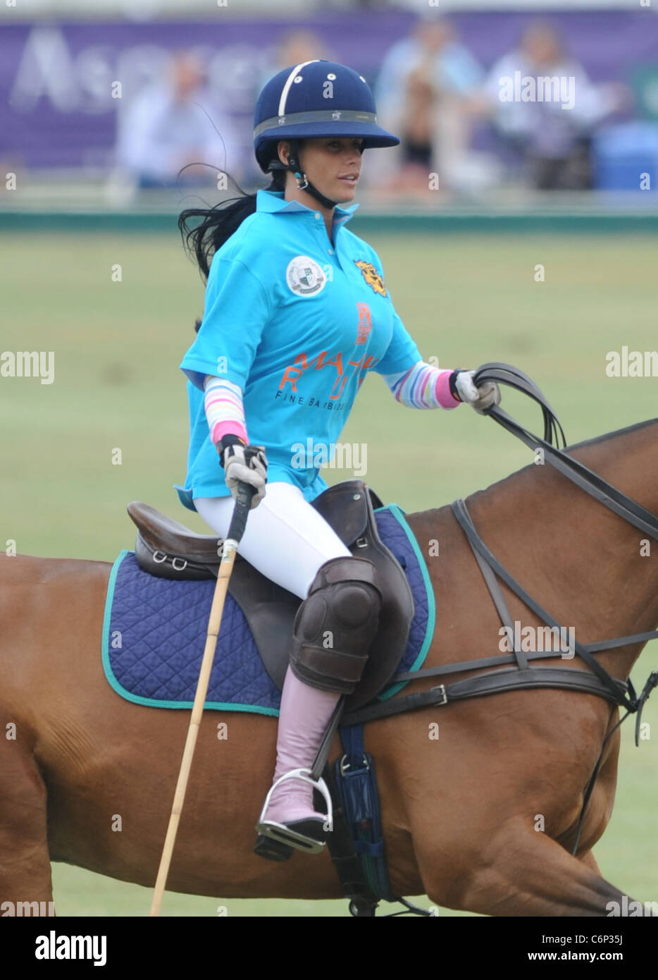 Katie Price during the Asprey World Class Cup at Hurtwood Park Polo ...
