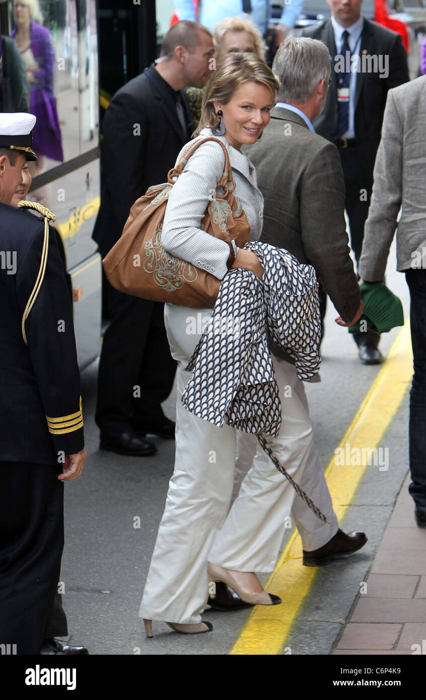 Princess Mathilde of Belgium Guests arrive for the Royal Wedding of ...