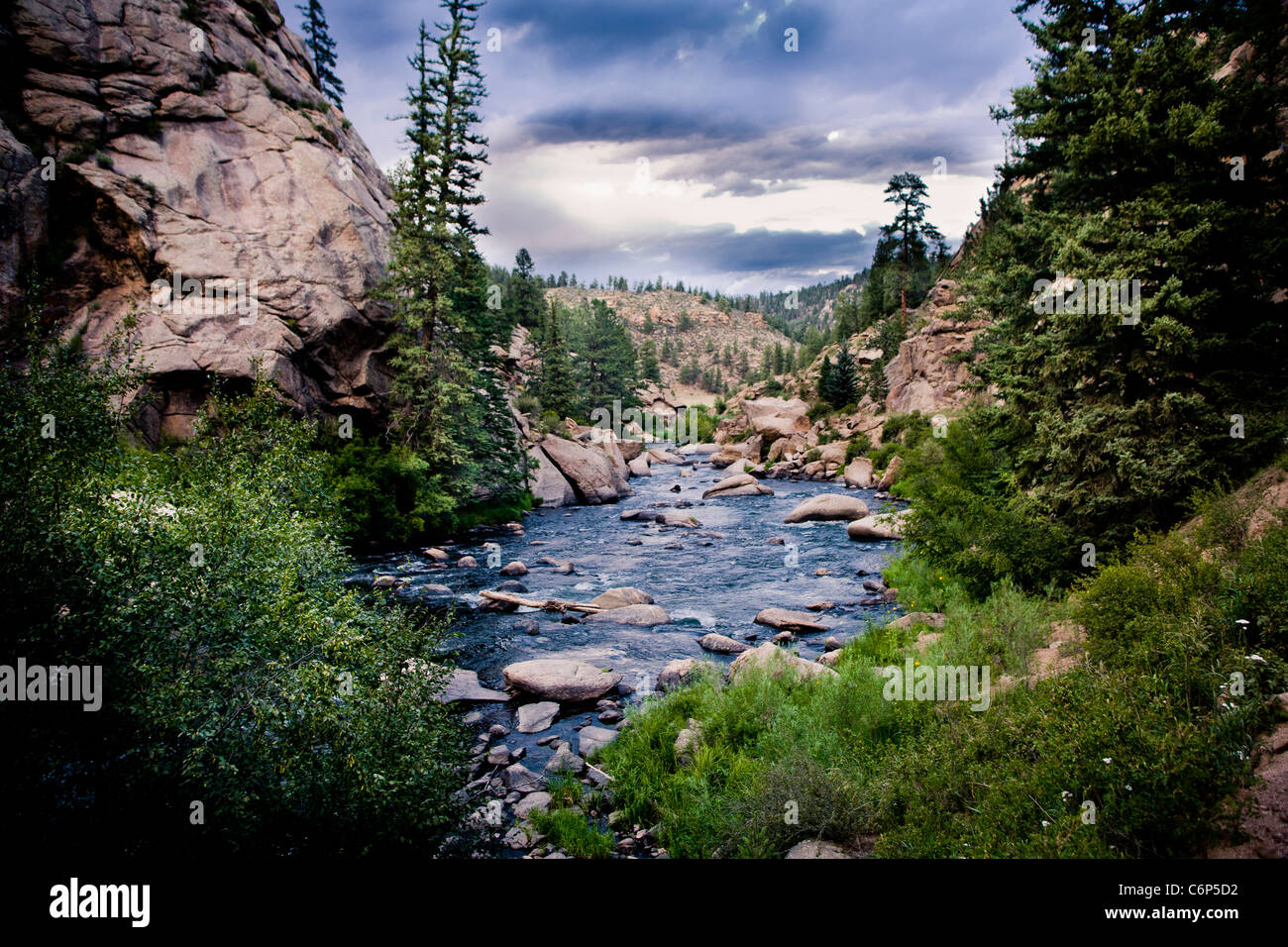 A beautiful rocky mountain scene Stock Photo - Alamy