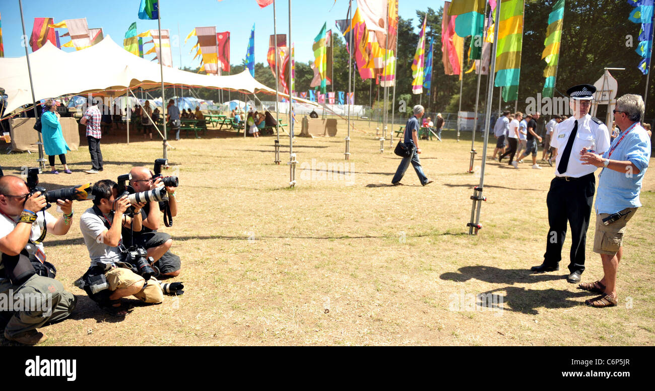 Superintendent Ian Sidney and festival organiser Melvin Benn Day 4 of ...