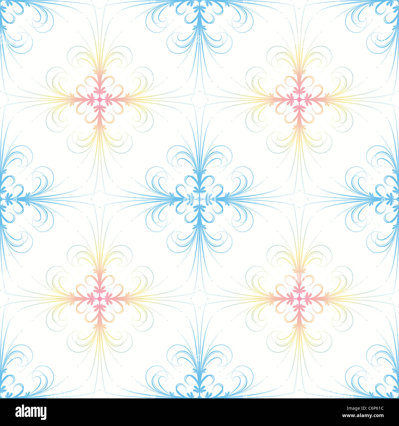 Colorful and beautiful floral pattern on white background Stock Photo ...