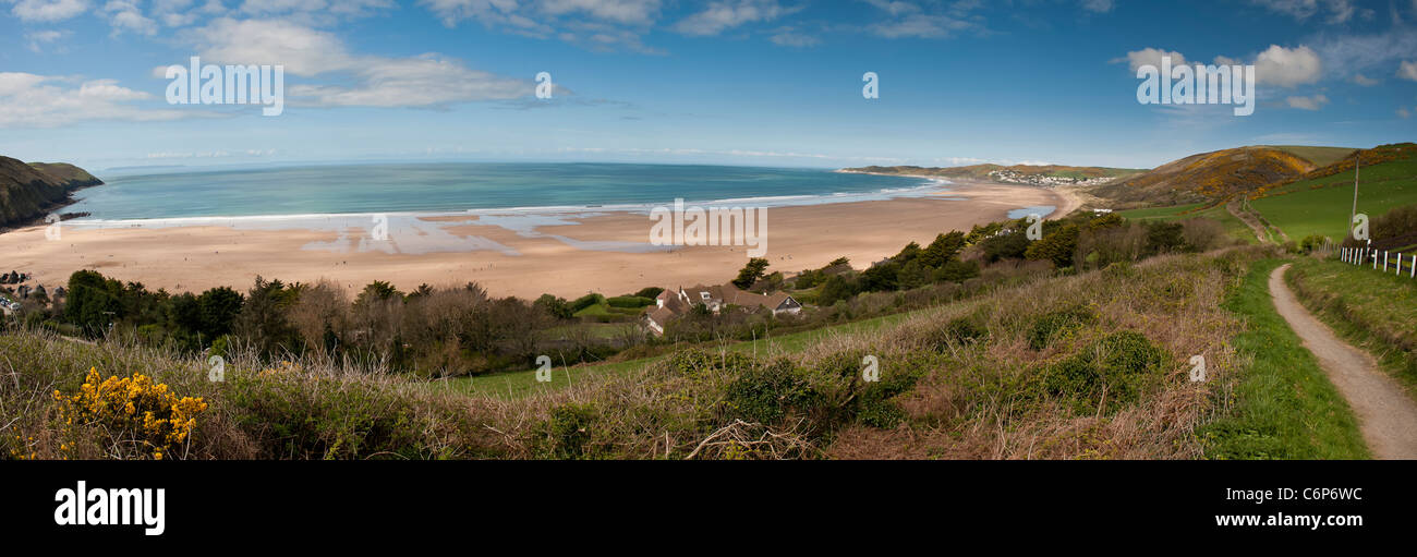 Woolacombe devon town hi-res stock photography and images - Alamy