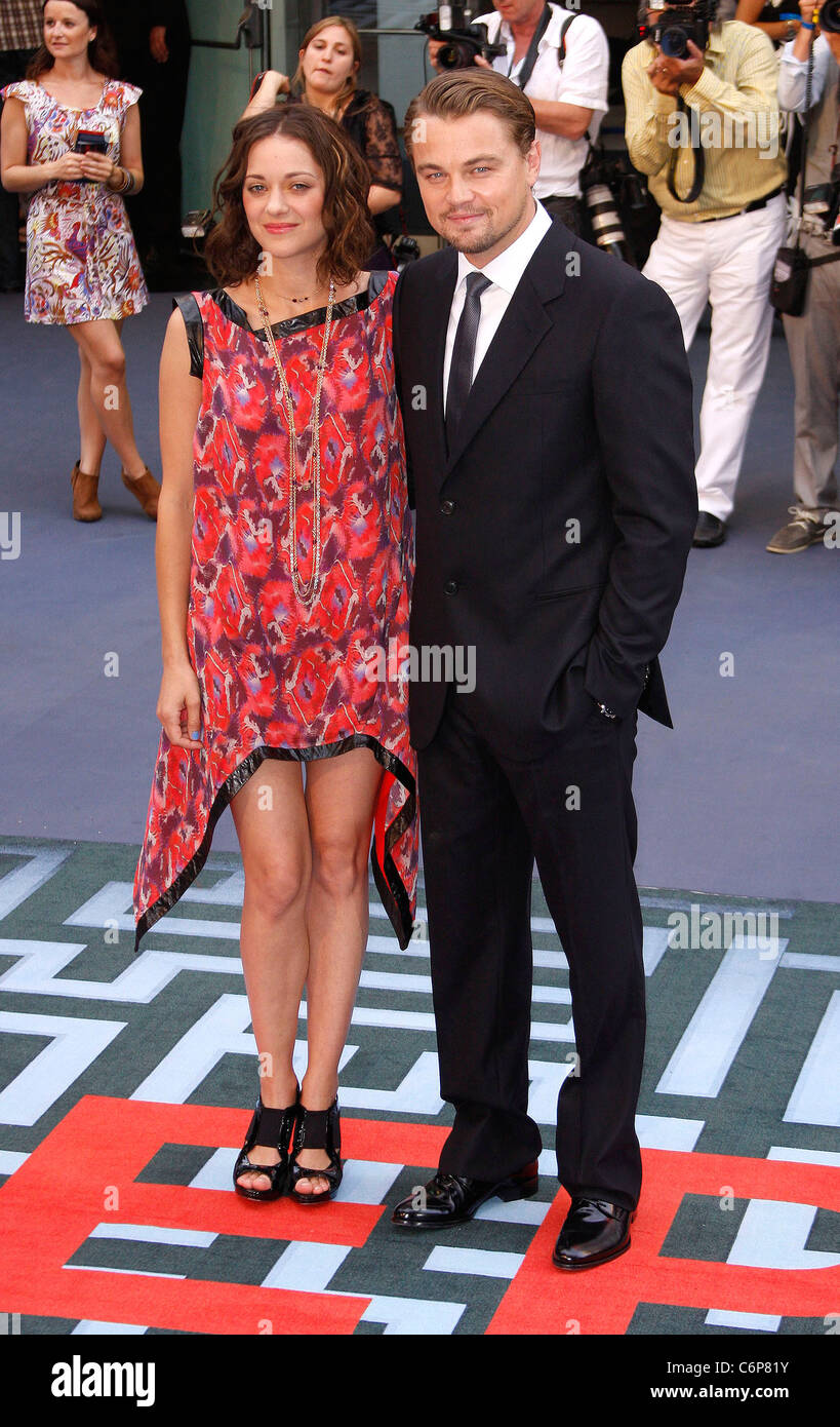 Marion Cotillard and Leonardo DiCaprio The premiere of Inception at the ...