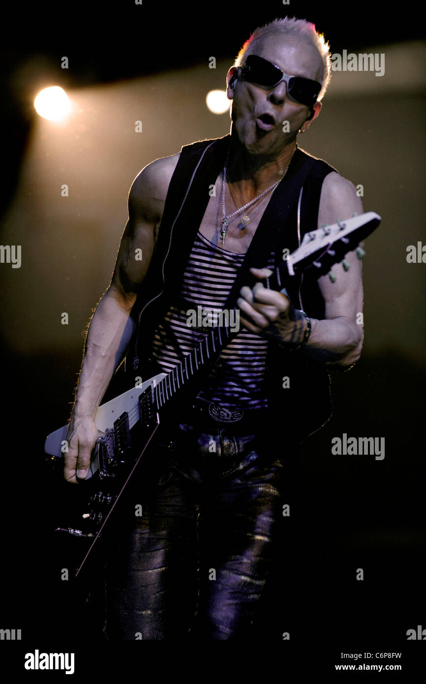 Rudolf Schenker Scorpions performing at the Molson Canadian ...