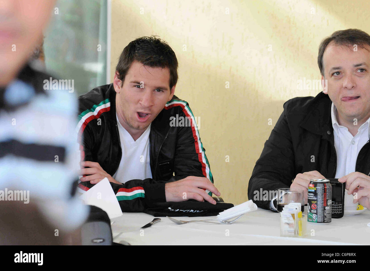 Lionel Messi Press conference for the charity football match 'Deco and ...