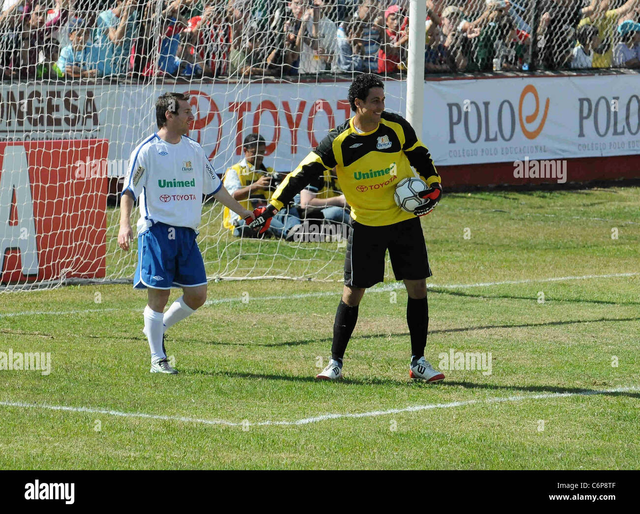 Lionel Messi The charity football match 'Deco and Friends' Sao Paulo ...