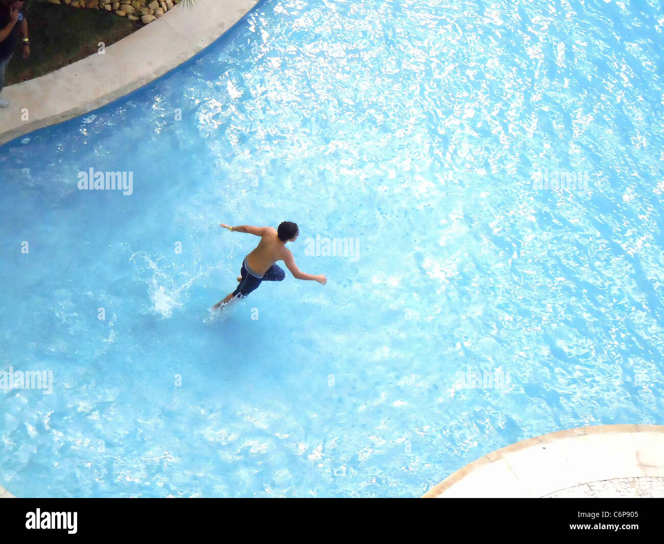 Ronaldo's son Ronald in the swimming pool Sao Paulo, Brazil - 18.07.10 ...