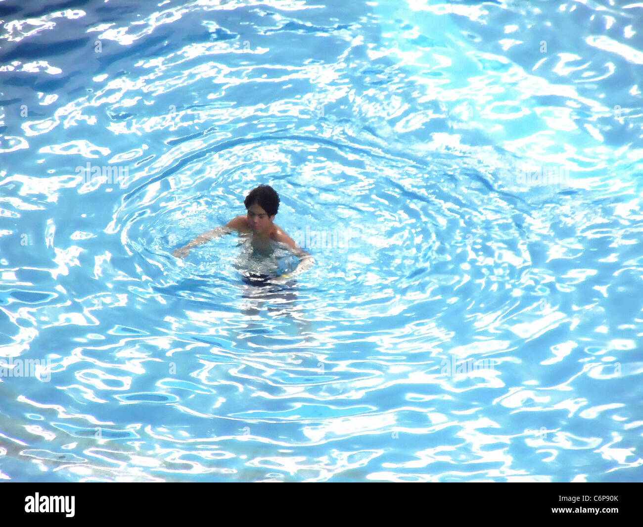 Ronaldo's son Ronald in the swimming pool Sao Paulo, Brazil - 18.07.10 ...
