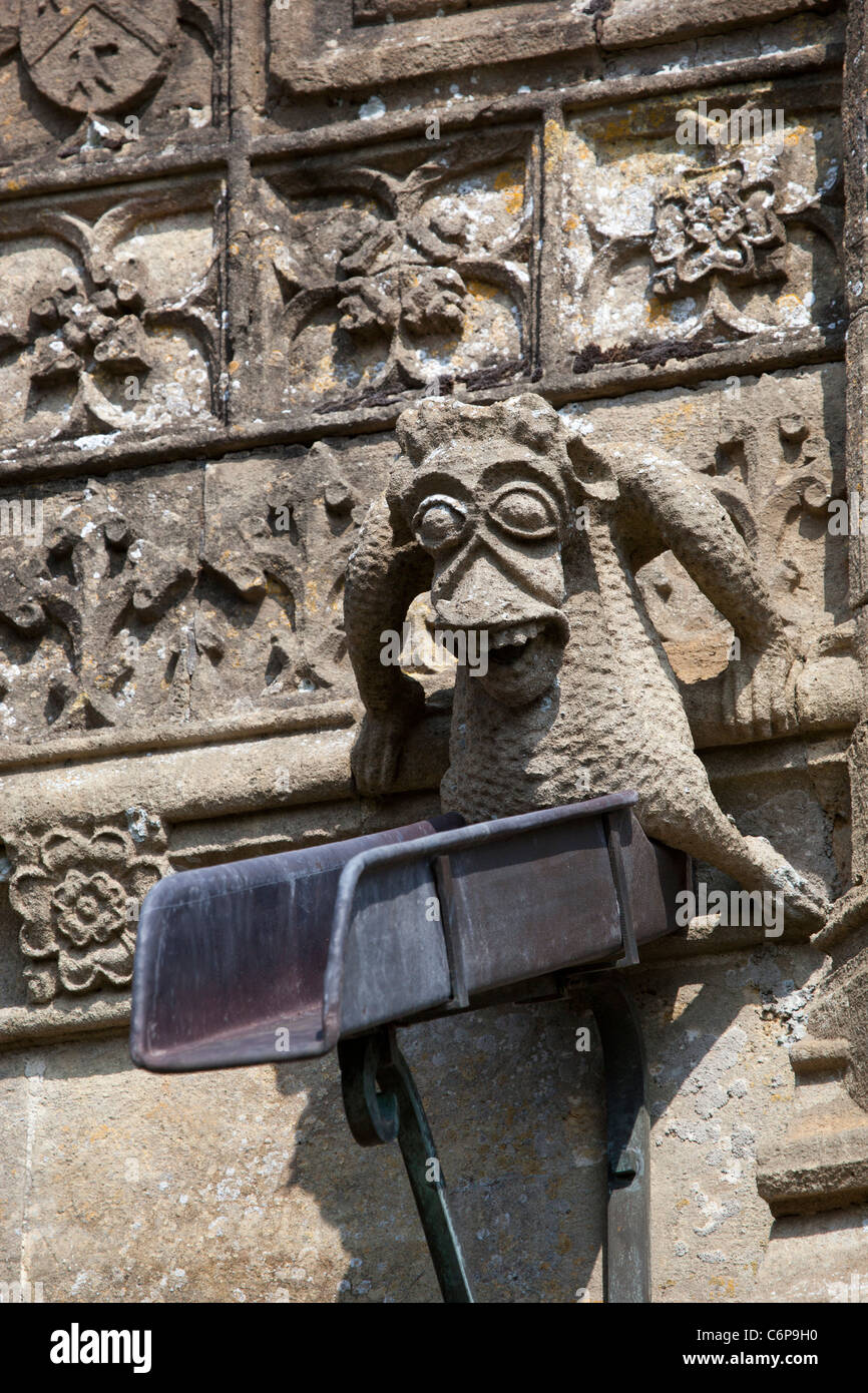 Gargoyle on the roof of the Church of St Nicholas Stock Photo - Alamy