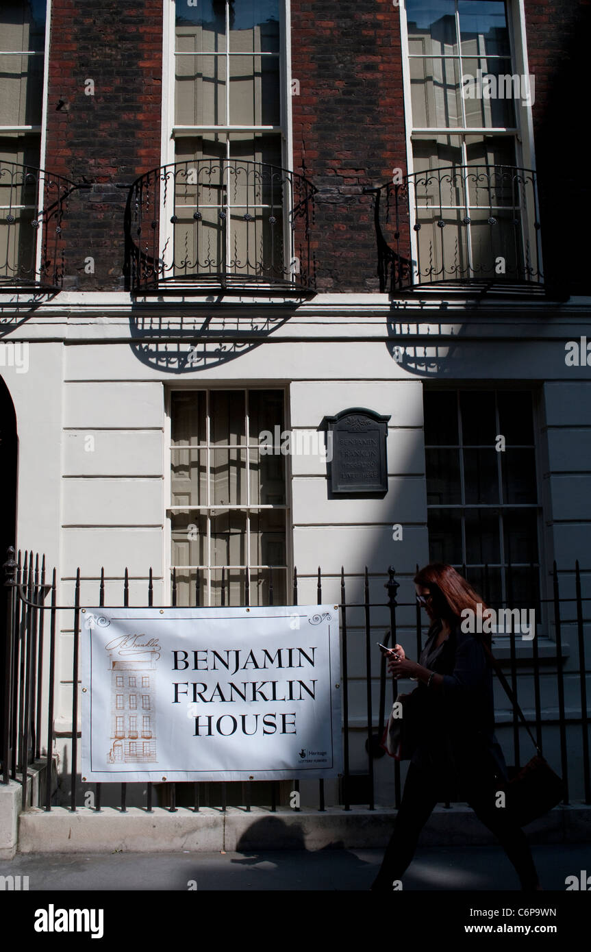 Benjamin Franklin House Stock Photo - Alamy