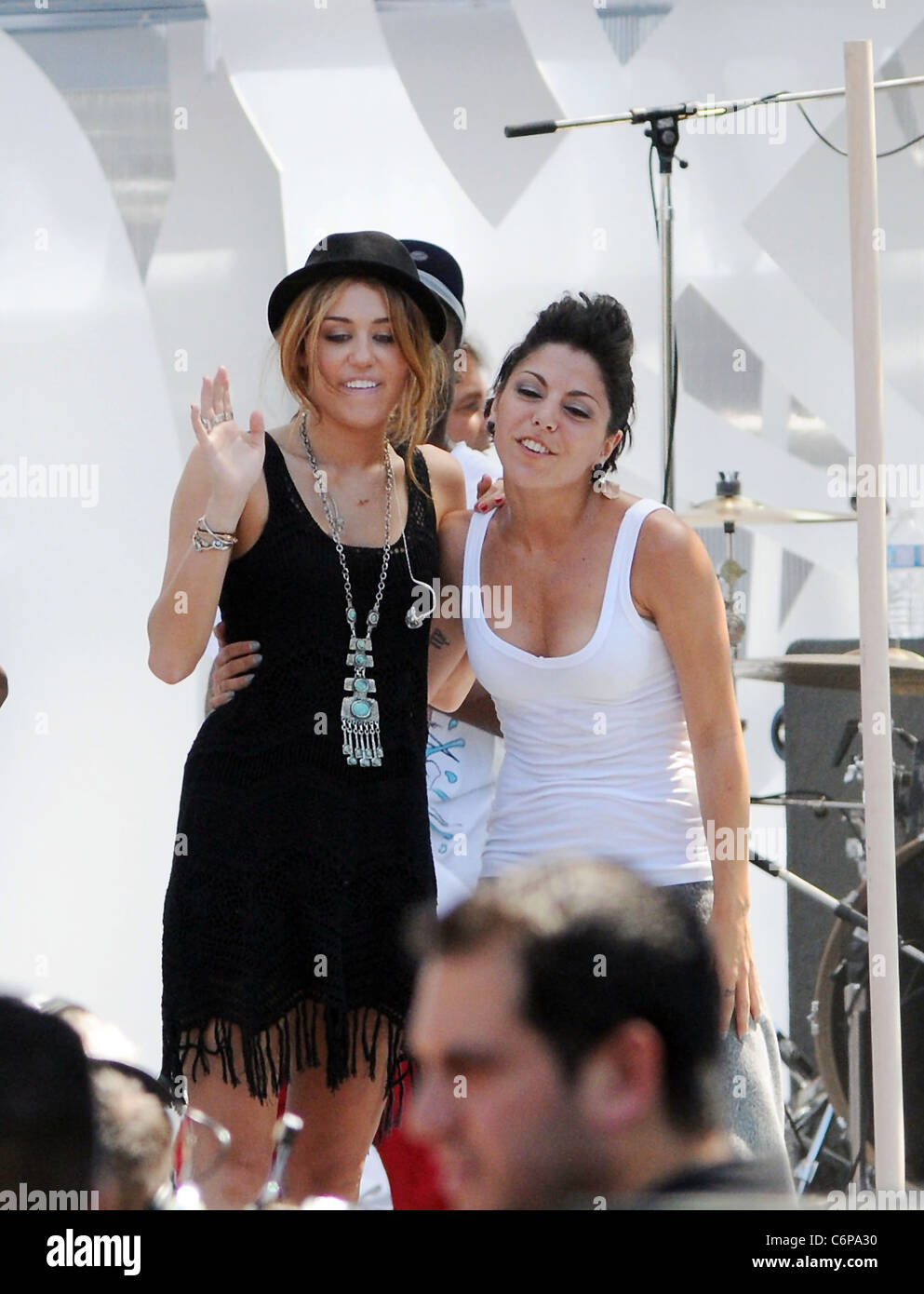 Miley Cyrus rehearses for the 2010 MuchMusic Video Awards at the ...