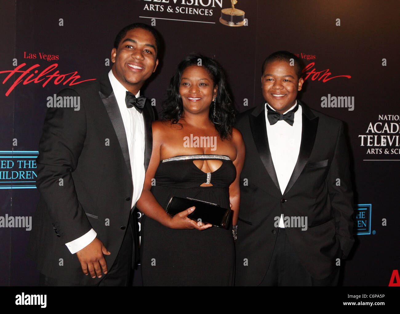 Christopher Massey, Guest and Kyle Massey 2010 Daytime Emmy Awards held ...