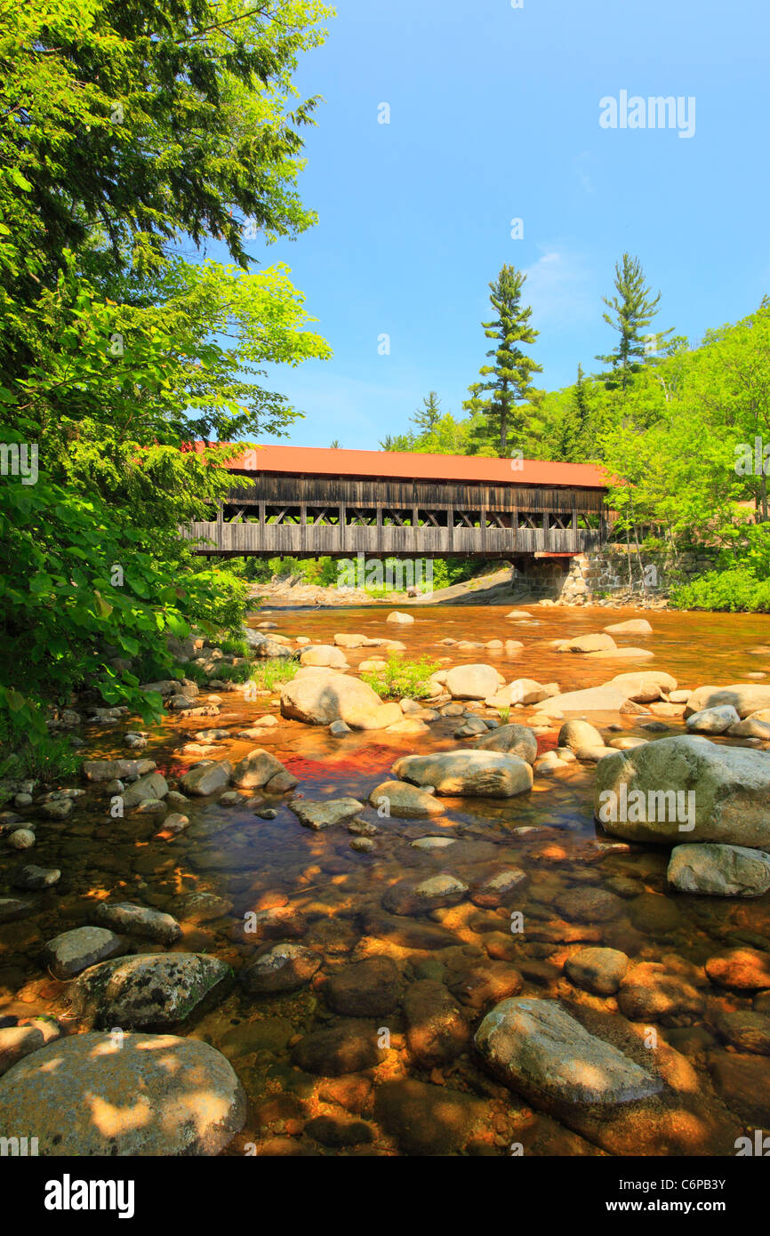 Albany Bridge, Kancamagus Highway, White Mountains, New Hampshire, USA ...