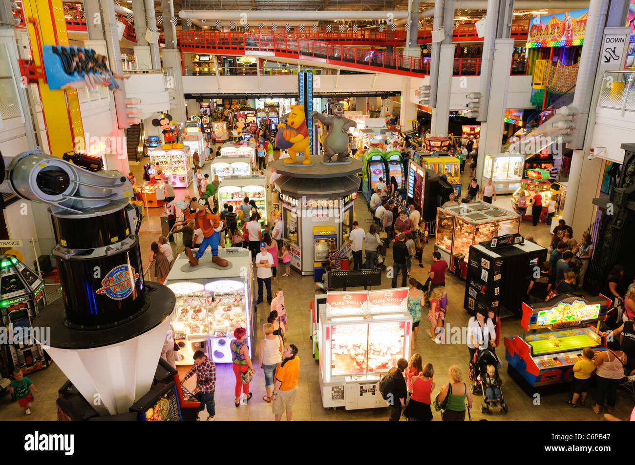 Amusement Arcade at the end of Weston Super Mare Grand Pier Stock Photo ...