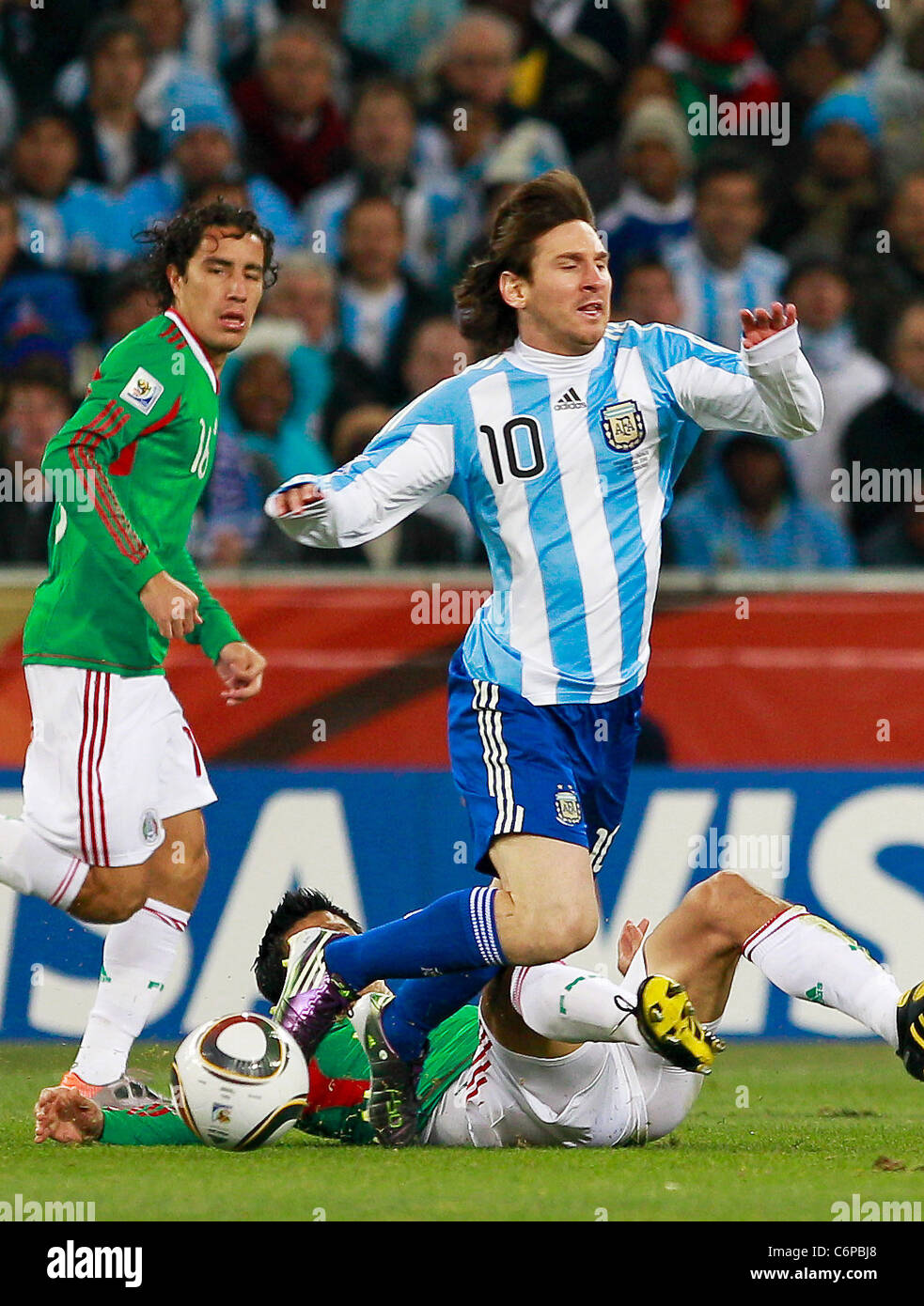 Lionel Messi 2010 FIFA World Cup - Argentina vs. Mexico (3-1) - at ...