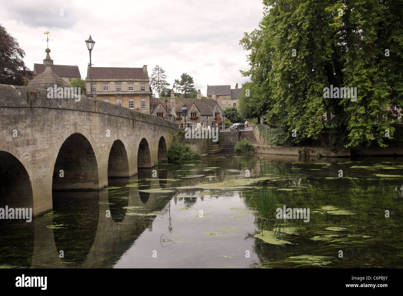Bradford on Avon old town bridge, Wiltshire, England, UK Stock Photo ...